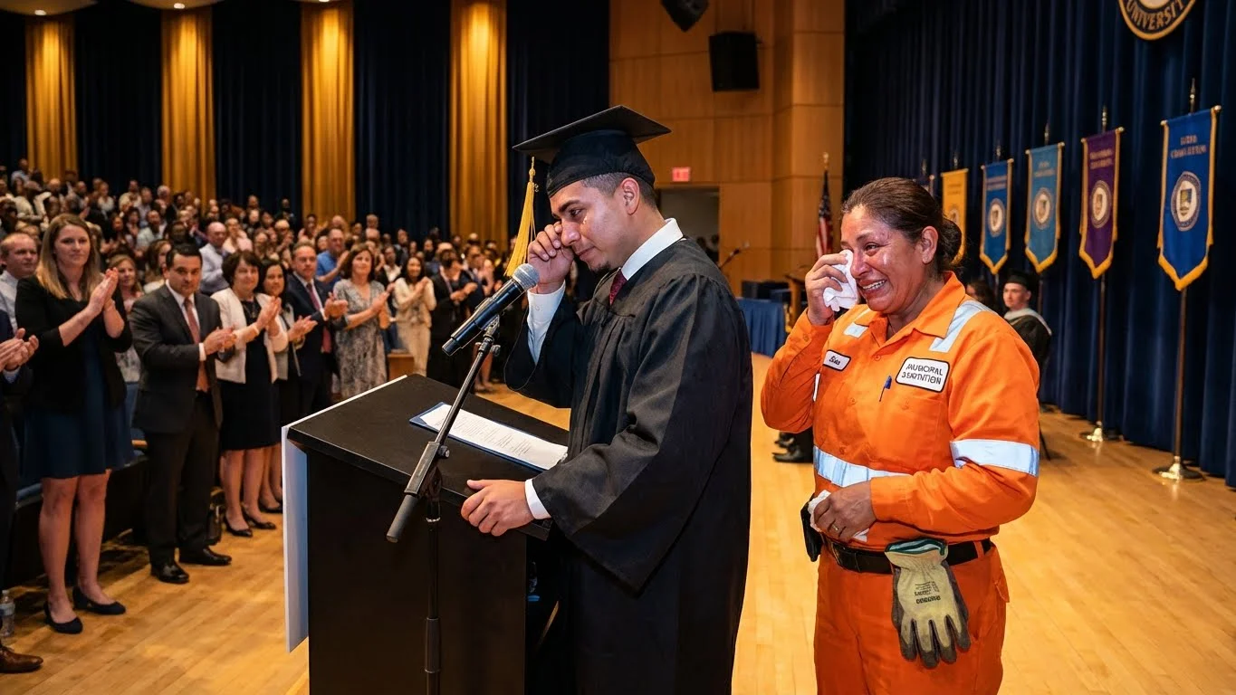 Se Burlaron De Mí Porque Soy Hijo De Una Basurera — En La Graduación ...